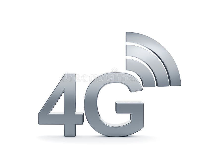 4G Cellular High Speed Data Connection Concept Logo Stock Illustration ...