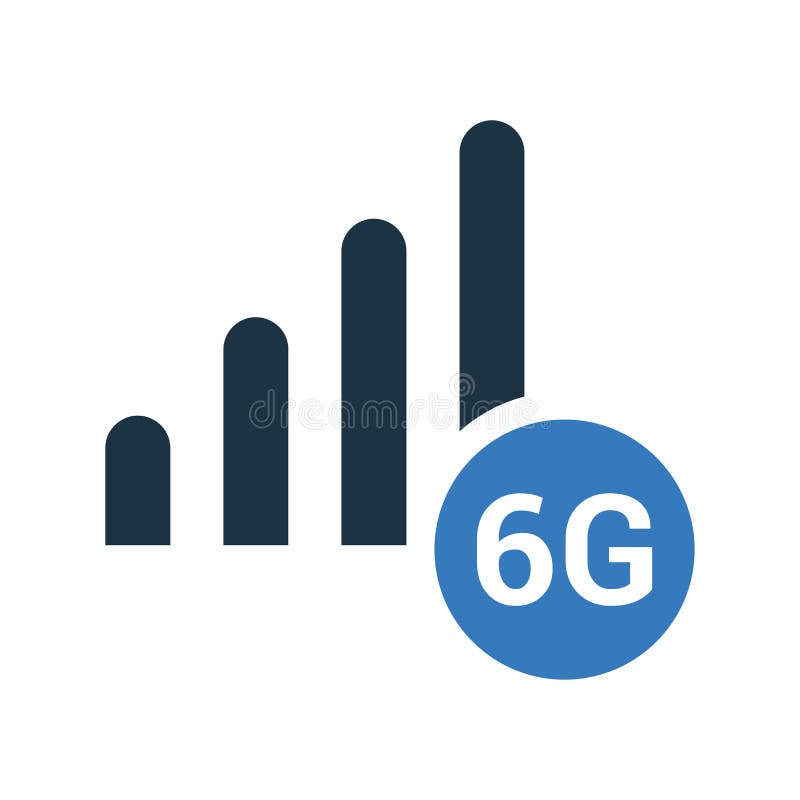 6g Cellular, Mobile, Network, Wireless Icon. Simple Editable Vector ...