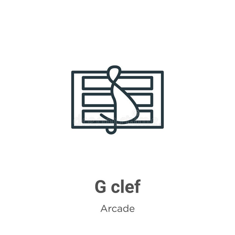 G Clef Bass Clef Black Background Stock Illustrations – 355 G Clef Bass ...