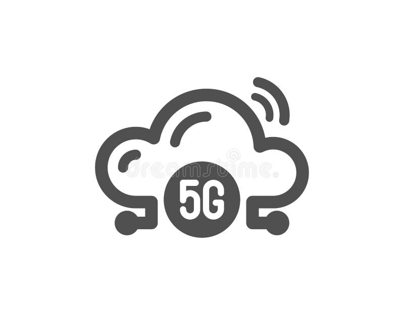 5g Cloud Computing Icon. Wireless Technology Sign. Vector Stock Vector ...