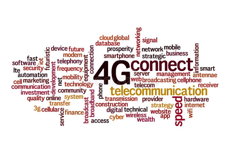 4G cloud concept stock illustration. Illustration of mobility - 182397738