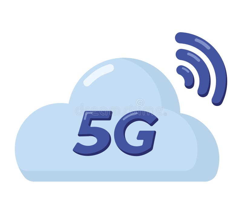 5G cloud storage stock vector. Illustration of technology - 307899344