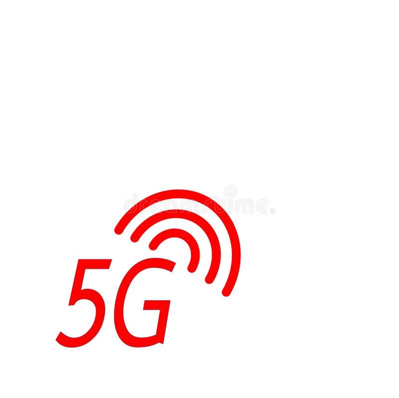 5G Cloud Technology Broadband Smart Icon. Flat Illustration of 5G Cloud ...
