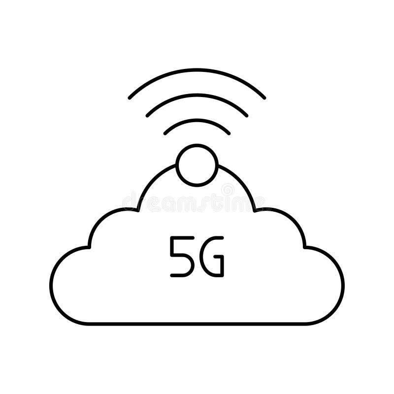 5G cloud technology icon stock vector. Illustration of icon - 239042780