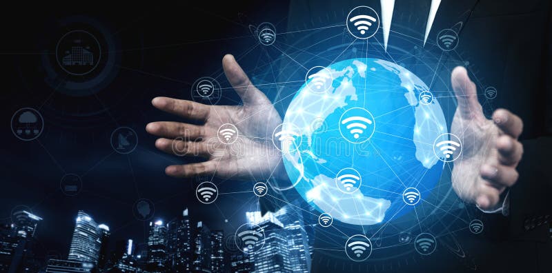 5G Communication Technology of Internet Network Stock Image - Image of ...