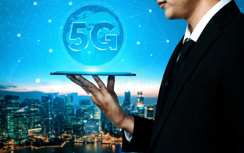5G Communication Technology of Internet Network Uds Stock Photo - Image ...
