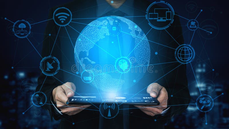 5G Communication Technology of Internet Network Stock Image - Image of ...