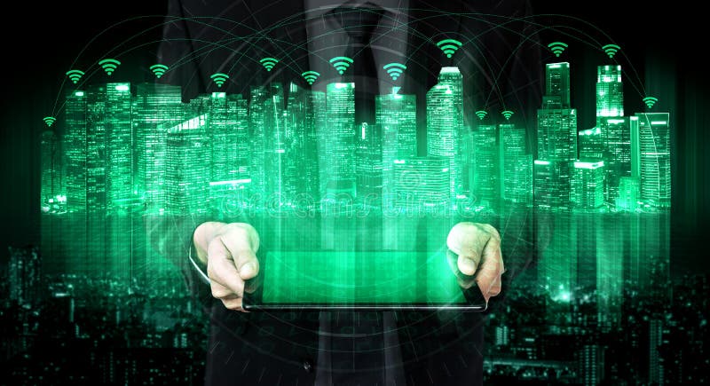 5G Communication Technology of Internet Network Stock Photo - Image of ...