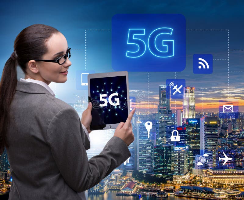 5g Concept of Internet Connection Technology Stock Photo - Image of ...