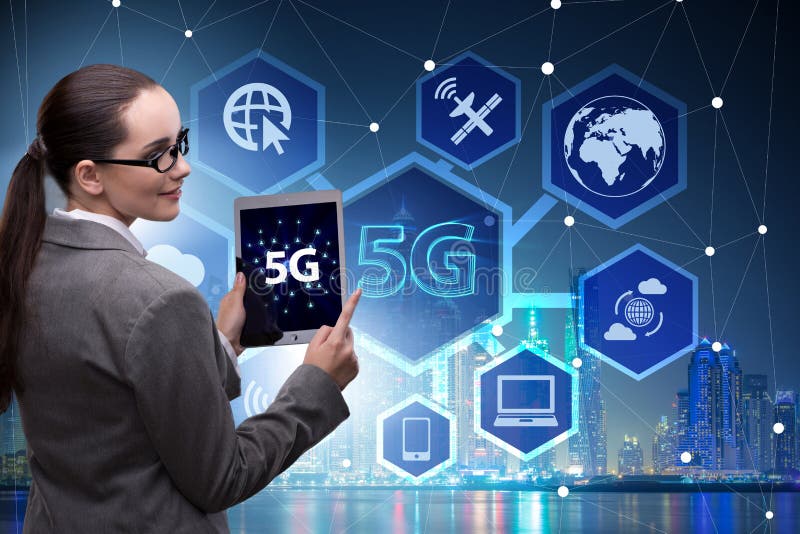 The 5g Concept of Internet Connection Technology Stock Photo - Image of ...