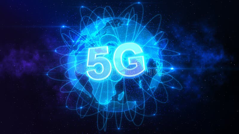 5G Connection Over the World. Stock Illustration - Illustration of ...