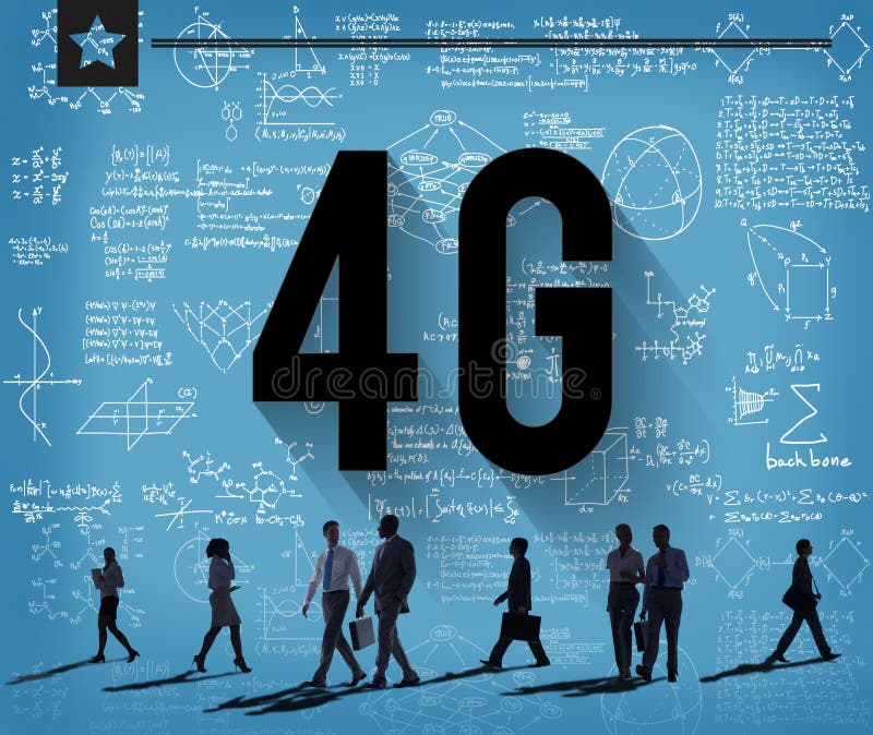 4G Connection Technology Internet Network Concept Stock Illustration ...