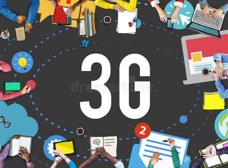 3G Connection Wireless Telecommunications Mobility Concept Stock Photo ...