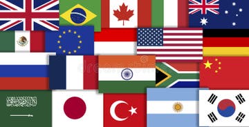 G20 Countries Flags Collage . G20 Countries Flags Illustration Stock ...
