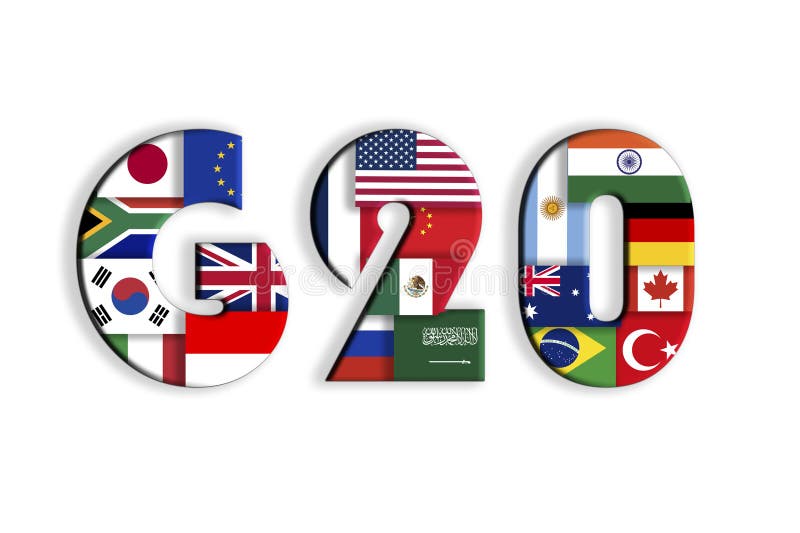 G20 Countries Flags Collage . G20 Countries Flags Illustration Stock ...