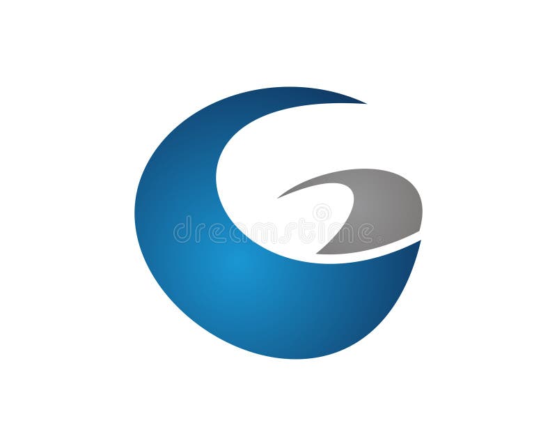 G Curve Swoosh Logo Template Stock Vector - Illustration of circle ...