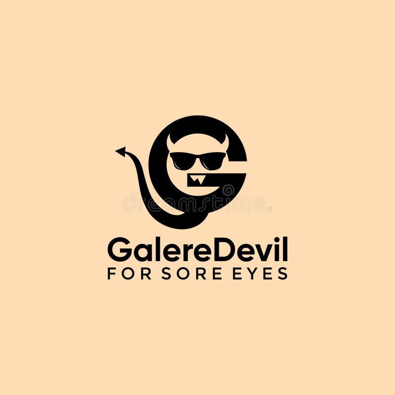 G devil logo design stock vector. Illustration of colorful - 223202225