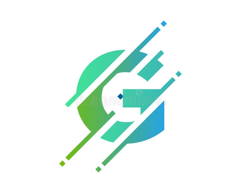 G Digital Letter Pixel Logo Icon Design Stock Vector - Illustration of ...