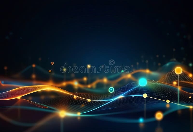 5G or 6G Dot Line Mobile Technology. Wireless Data Network and ...