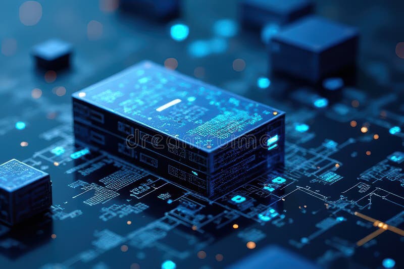 5G Edge Server Infrastructure Evolution Stock Illustration ...