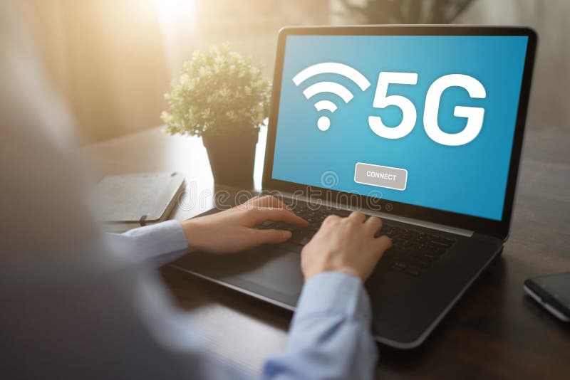 5g Fast Mobile Internet Connection, Ne Generation Communication and ...