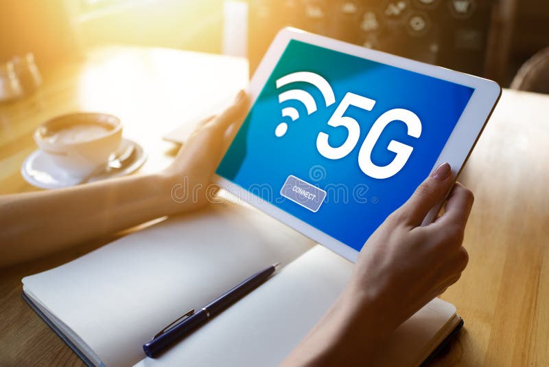 5g Fast Mobile Internet Connection, Ne Generation Communication and ...
