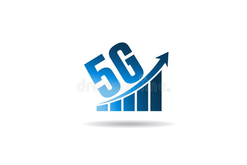 5G Fast Network Logo. Speed Internet 5g Concept. Wifi Bars Symbol of ...