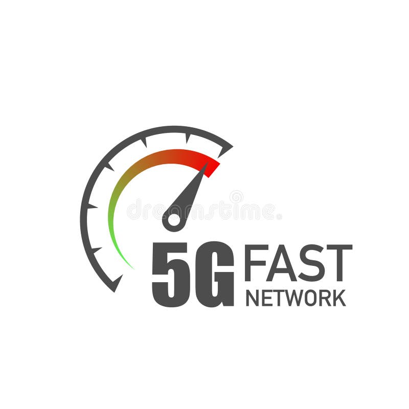 5g Fast Network Logo. Vector Stock Vector - Illustration of cellular ...