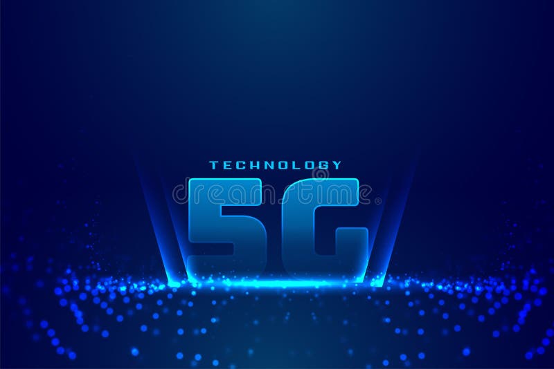 5G Fifth Generation Technology Digital Background Design Stock Vector ...