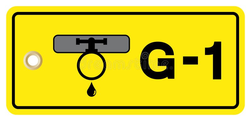 G-1 Gas Tag Label Symbol Sign, Vector Illustration, Isolate on White ...