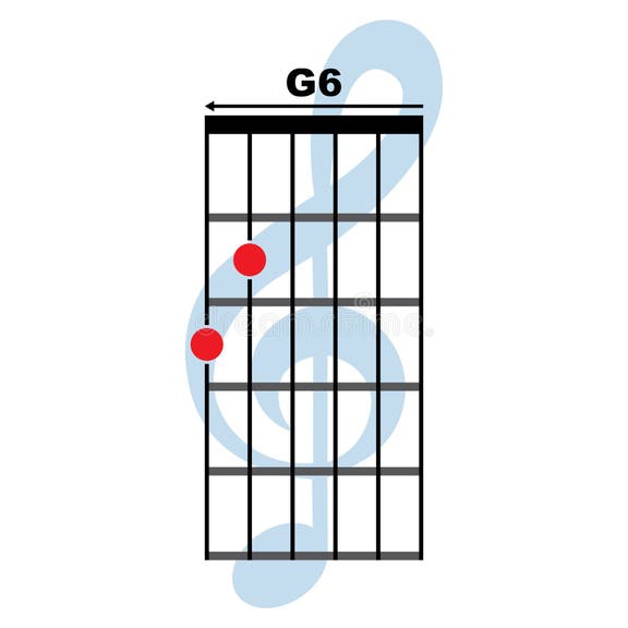 G6 guitar chord icon stock vector. Illustration of table - 303898598