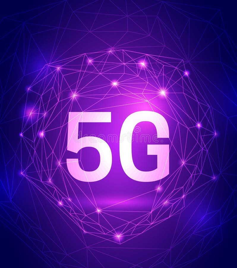 5G Highspeed Internet Connection Stock Illustration - Illustration of ...