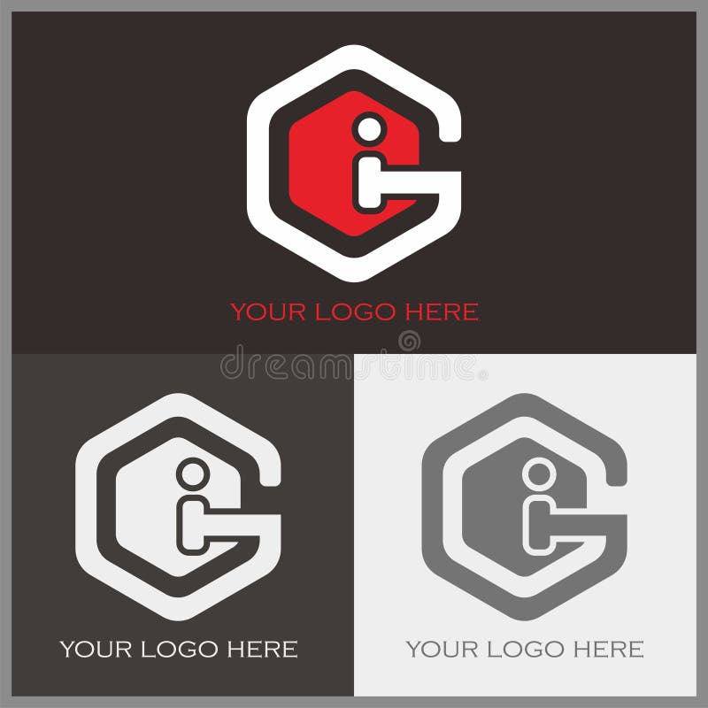 G and I logo stock vector. Illustration of group, company - 85907704