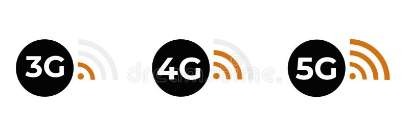 5g Icon, 4g Logo Network Vector Technology 3g Icon Stock Illustration ...