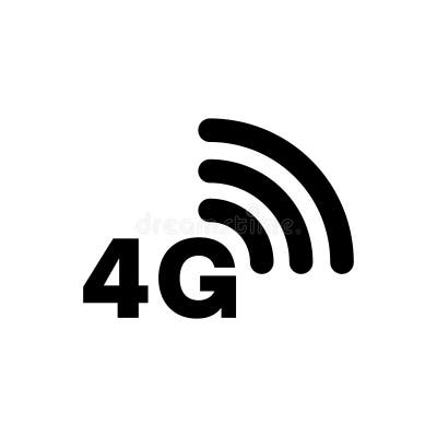 4G Icon Network Coverage Area Simple Flat Style Symbol Stock Vector ...