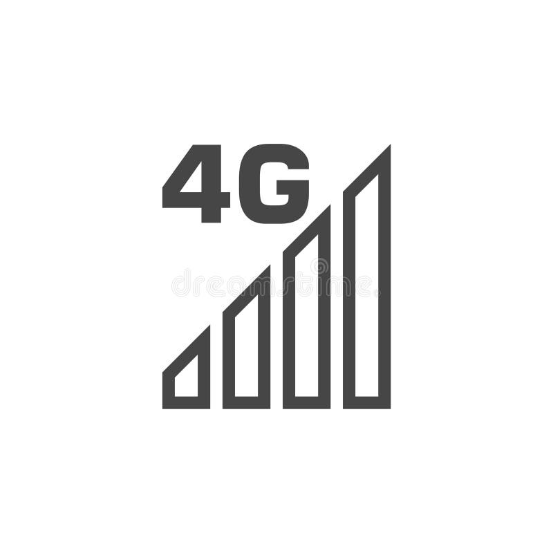 4G icon, 4g network icon stock vector. Illustration of black - 172646775
