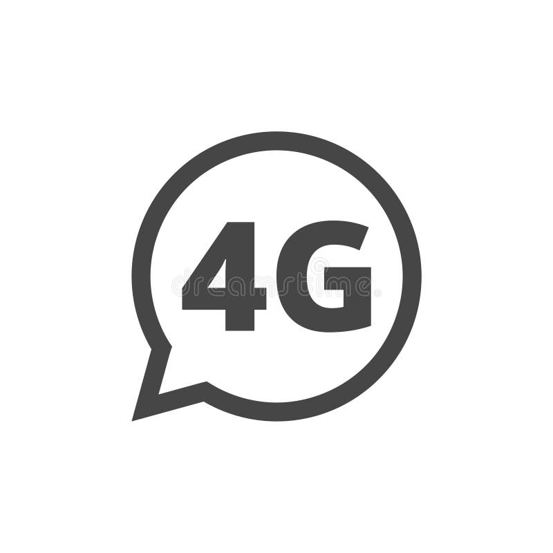 4G icon, 4g network icon stock vector. Illustration of antenna - 172646783