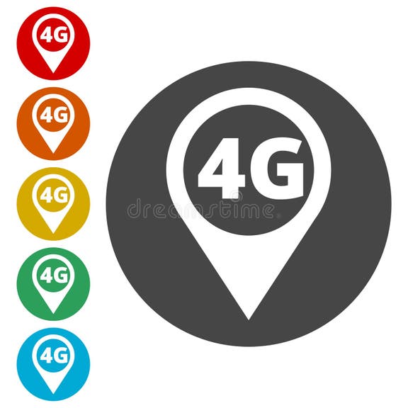 4G icon, 4g network icon stock vector. Illustration of digital - 185954885