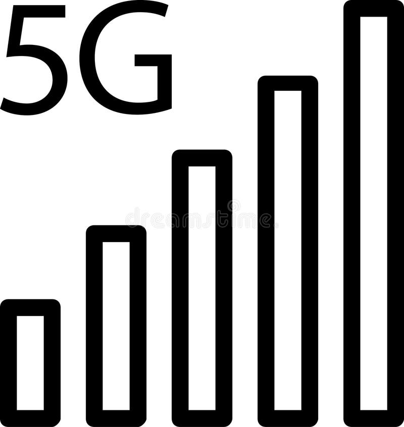 5 G Icon. Signal Bar 5g Icon Vector. 5G Technology Stock Vector ...