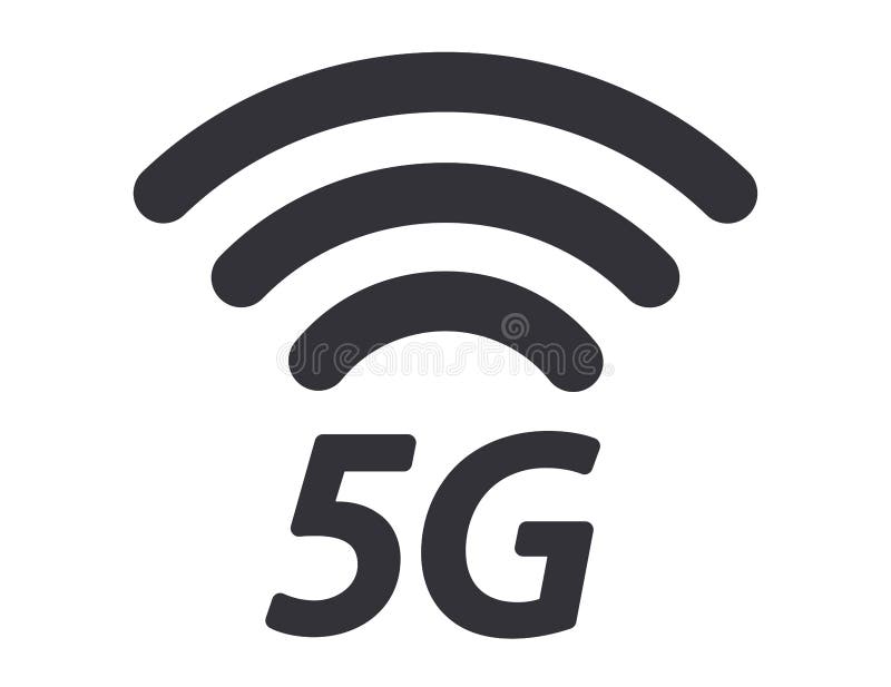 5G Icon 5th Generation Mobile Wireless Internet Network Connection ...