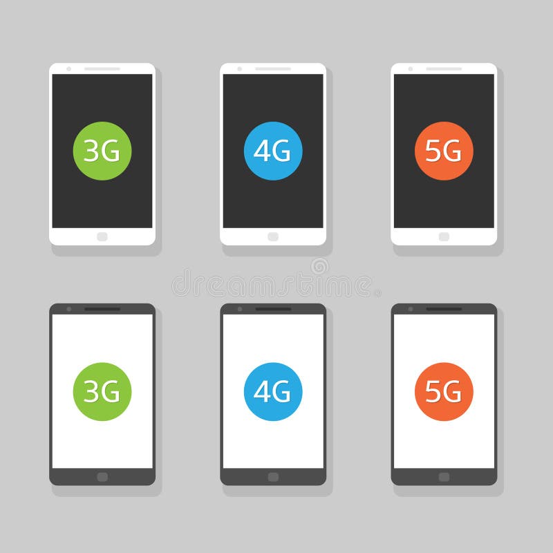 3G 4G 5G icons stock illustration. Illustration of digital - 179837453