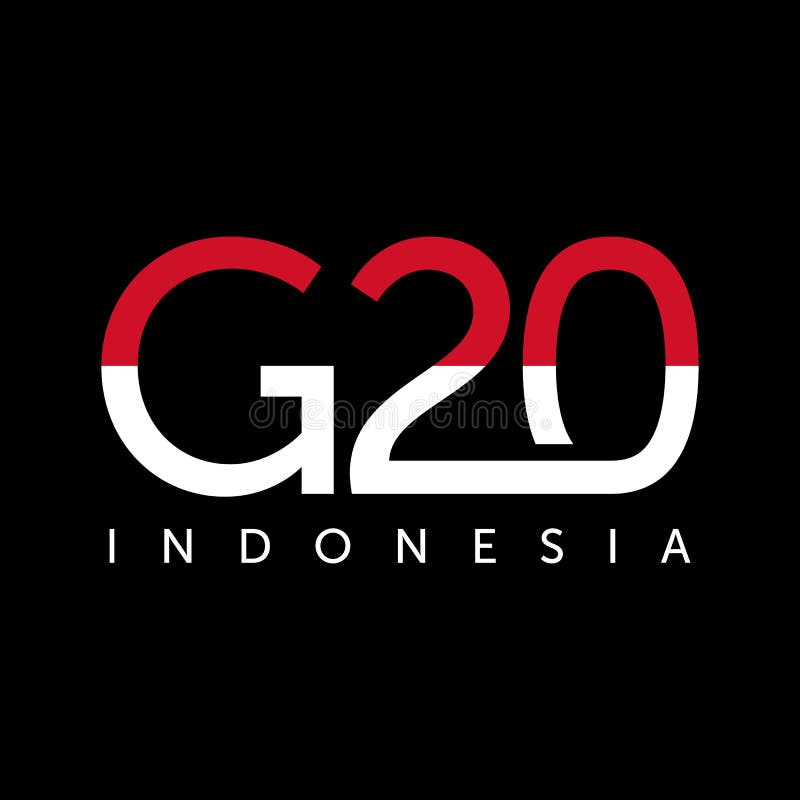 G20 Indonesian Flag Design Vector Stock Vector - Illustration of font ...
