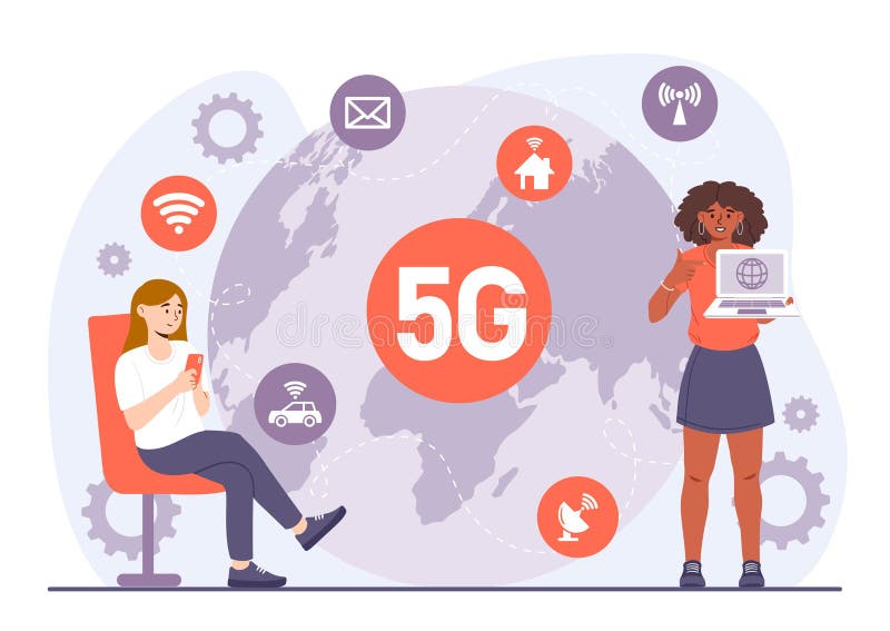 5g Internet concept stock vector. Illustration of wave - 262225025