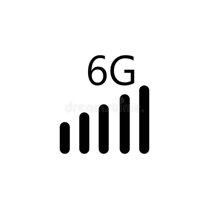 6G internet icon stock vector. Illustration of service - 162248680