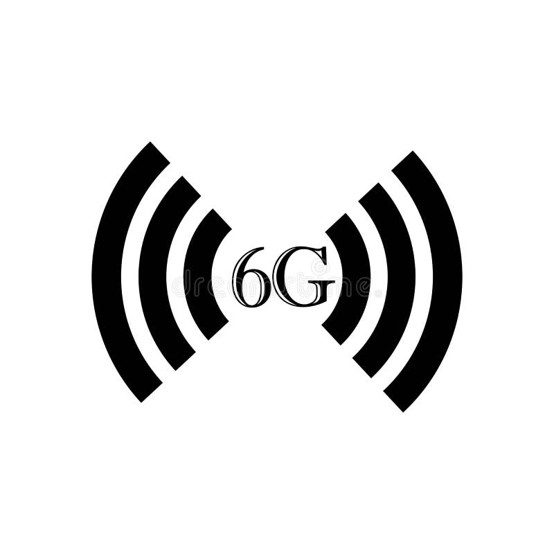 6G internet icon stock vector. Illustration of data - 162248793