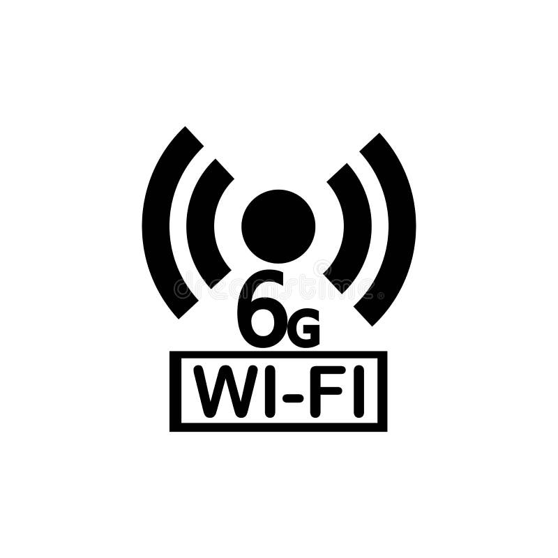 6G internet icon stock vector. Illustration of wave - 162248790