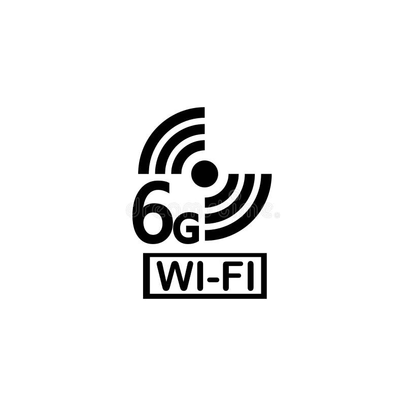 Vector Symbol Or Icon 6G Internet Network Connection Technology. 6th ...