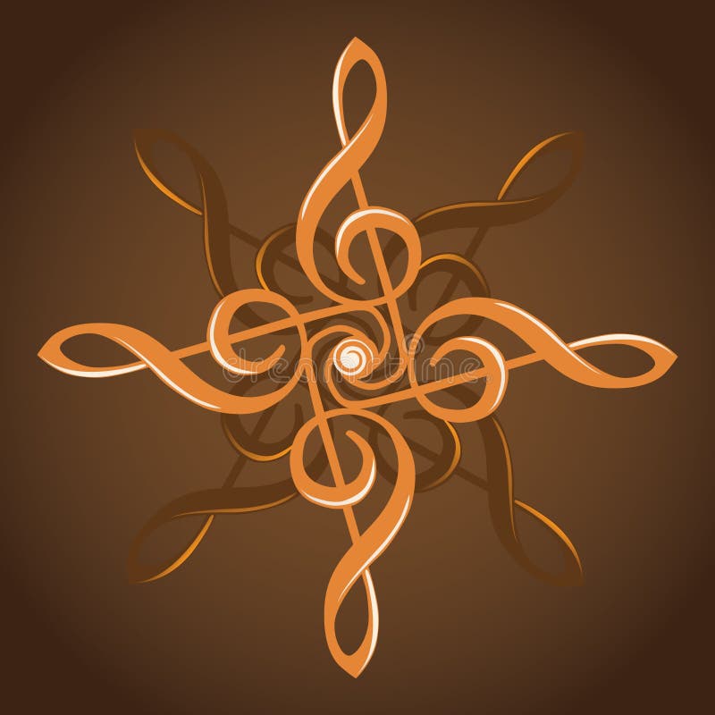 G Key Abstract Concept Shape Stock Illustration - Illustration of clef ...