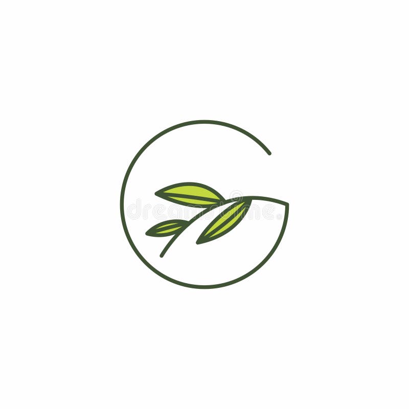 G Leaf Growth Logo Design. Letter G Icon Stock Vector - Illustration of ...