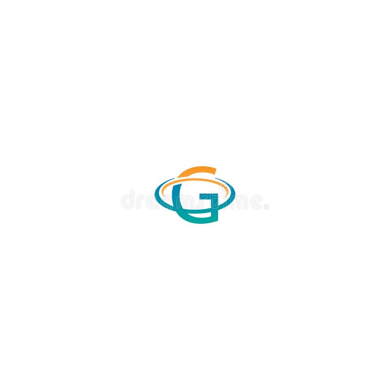G Letter Circle Logo, Concept Letter G + Icon Circle Illustration Stock ...